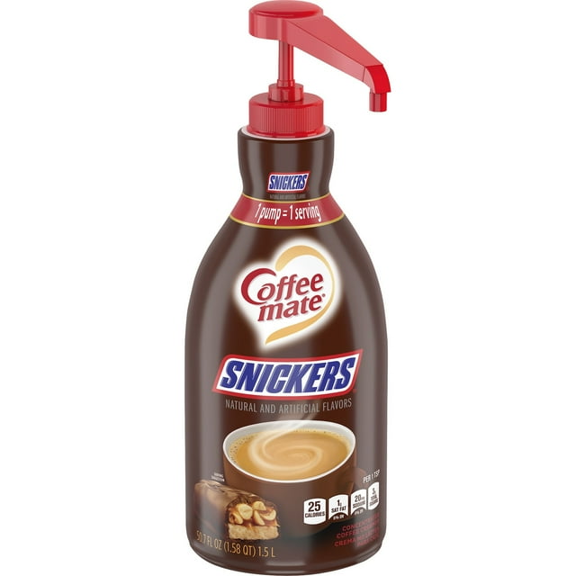 Coffee-mate Snickers Flavored Creamer Pump - Snicker Flavor - 50.72 Fl ...
