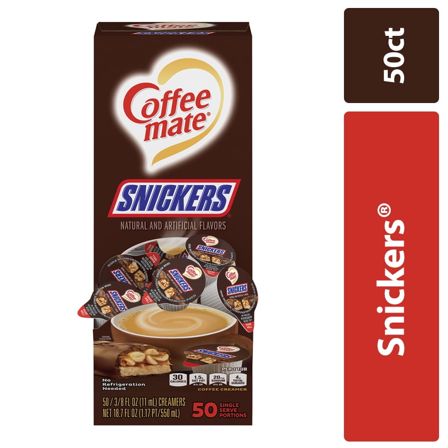 Nestle Coffee mate Snickers Flavor, Non-Dairy, Chocolate Caramel ...