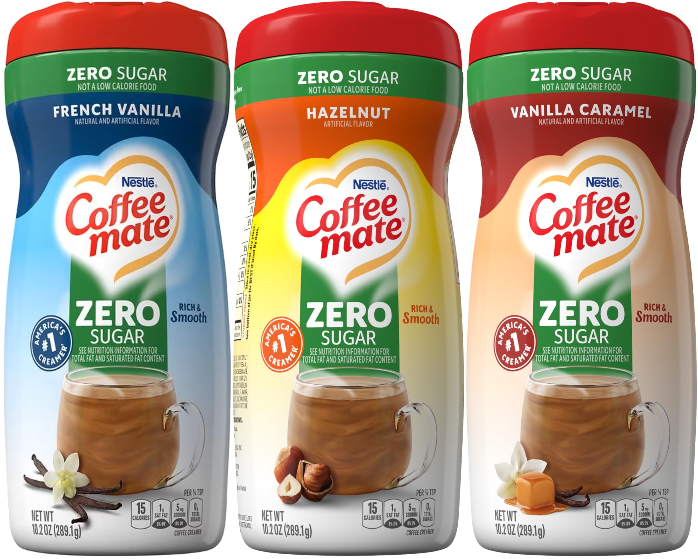 Coffee mate Zero Sugar Powder Coffee Creamer Variety, French Vanilla ...