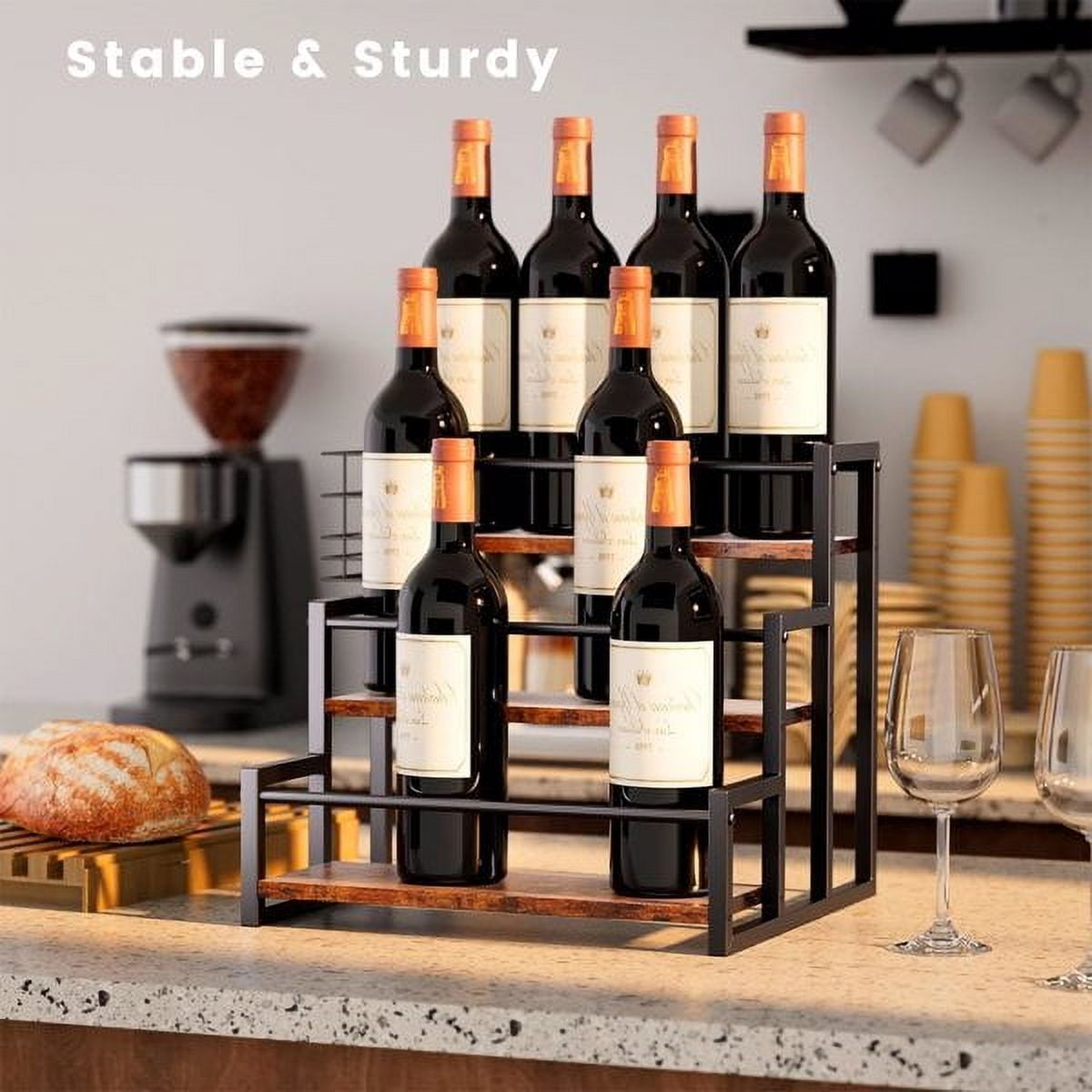 Coffee syrup rack organizer syrup bottle rack coffee bar rack 3 layers ...