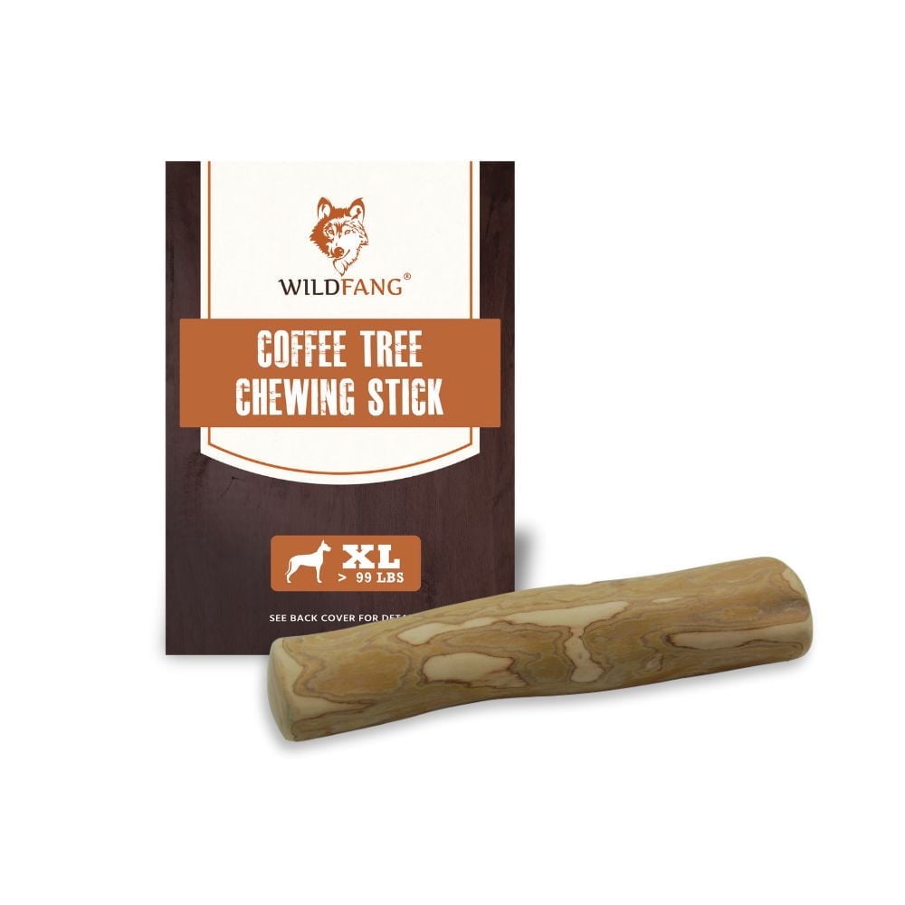 Wildfang Coffee Wood Dog Chew Stick XL, Natural Chew for Dental Health ...