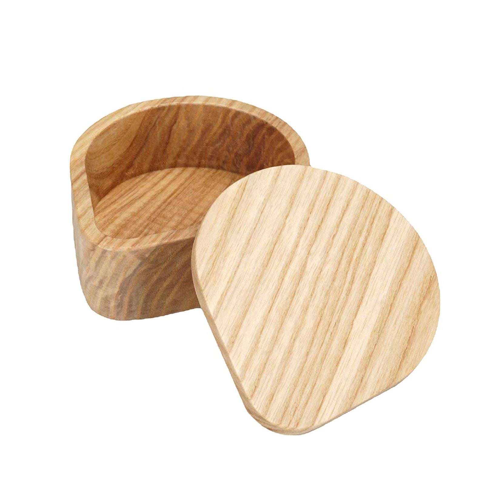 CoffeeFilter Paper Box Solid Wood Round Mocha Pot Filter Paper Box ...