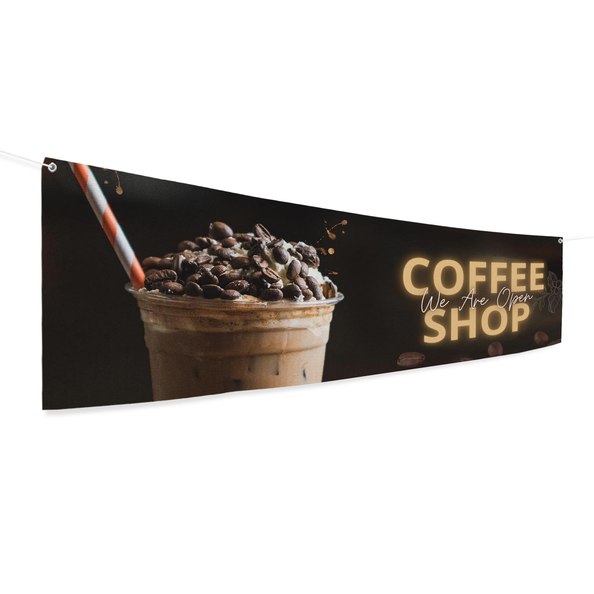 Coffeeshop Banner Large (6Feetx2Feet) By Dreamcontroller | Wall Outdoor ...