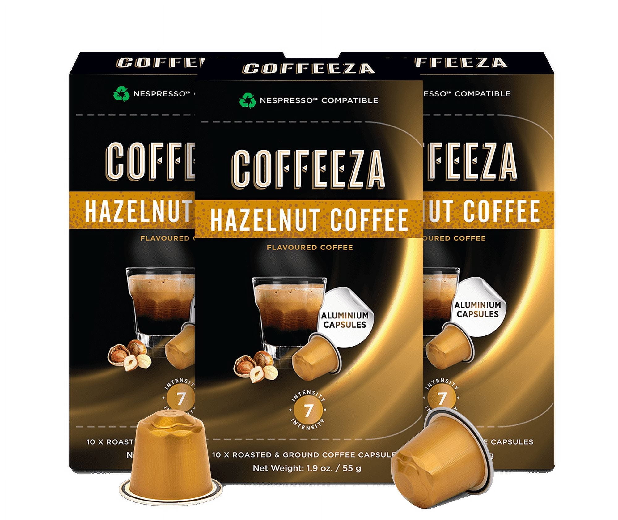 Coffeeza Hazelnut Flavored Coffee Capsules | 100% Arabica Coffee ...