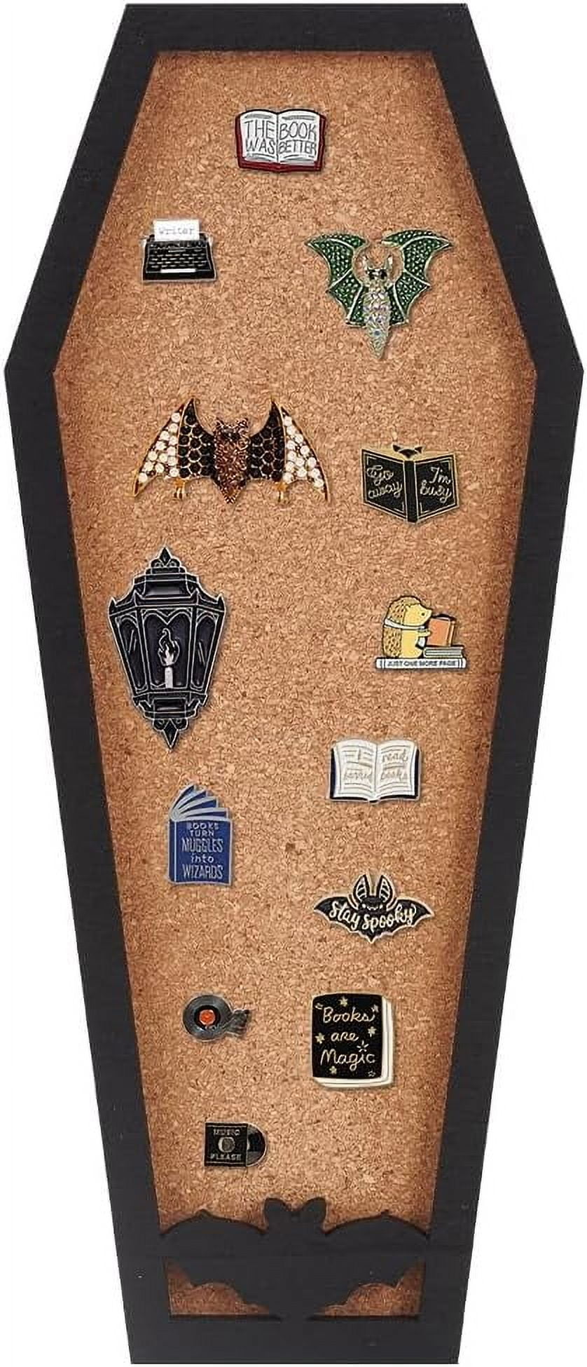 Coffin Bat Pin Board Cork Board 11.2x4.7inch Bulletin Display Board ...