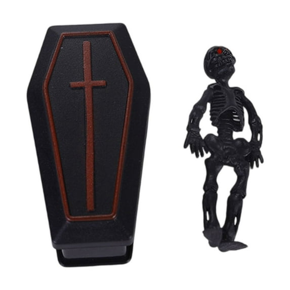 Coffin Box Mini with Mini Skeleton Halloween Miniature 3" Coffin Box ...