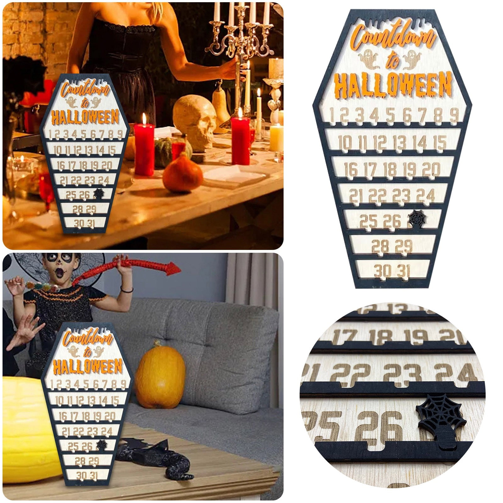 Coffin Calendar House Shaped Countdown Calendar Cutting Countdown ... Coffin Calendar House Shaped Countdown Calendar Cutting Countdown ...