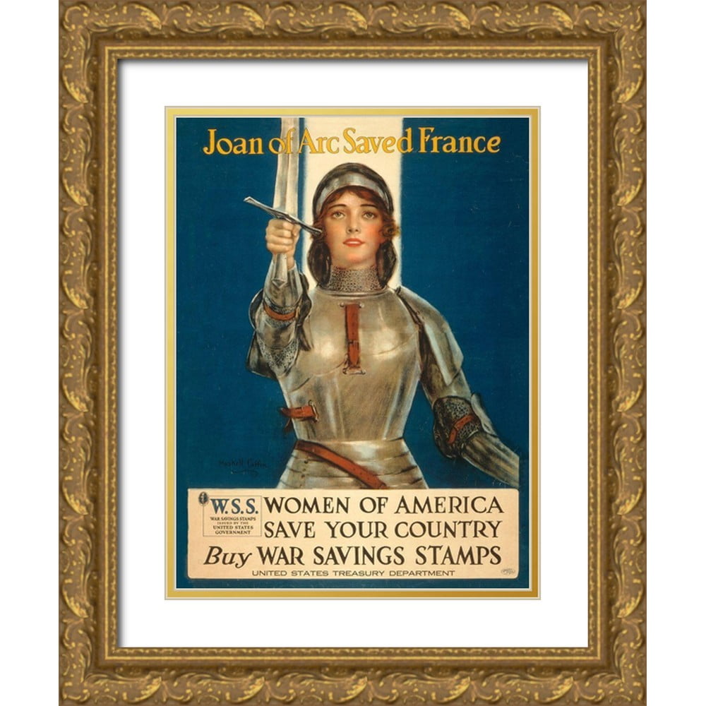 Coffin, Haskell 25x32 Gold Ornate Wood Framed with Double Matting ...