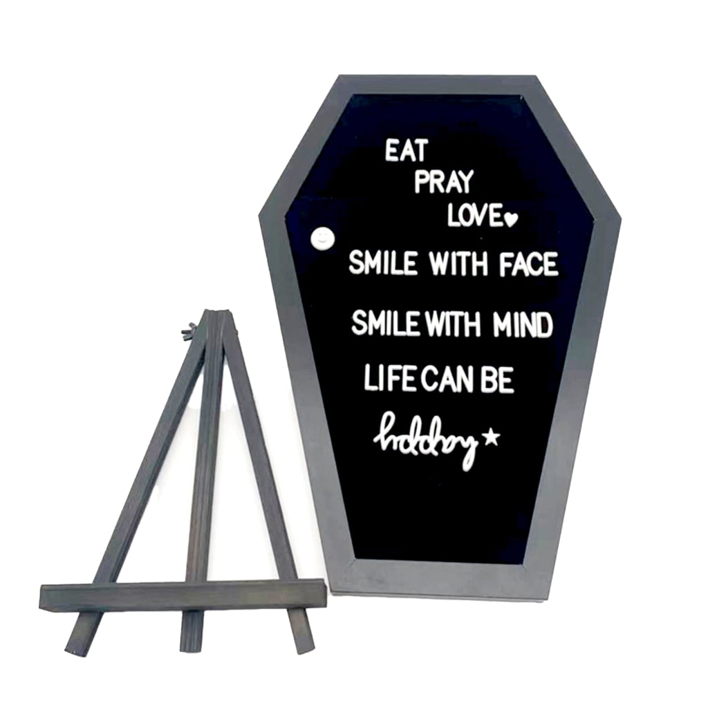 Coffin Letter Board Decorations Message Board Felt Letter Board with ...