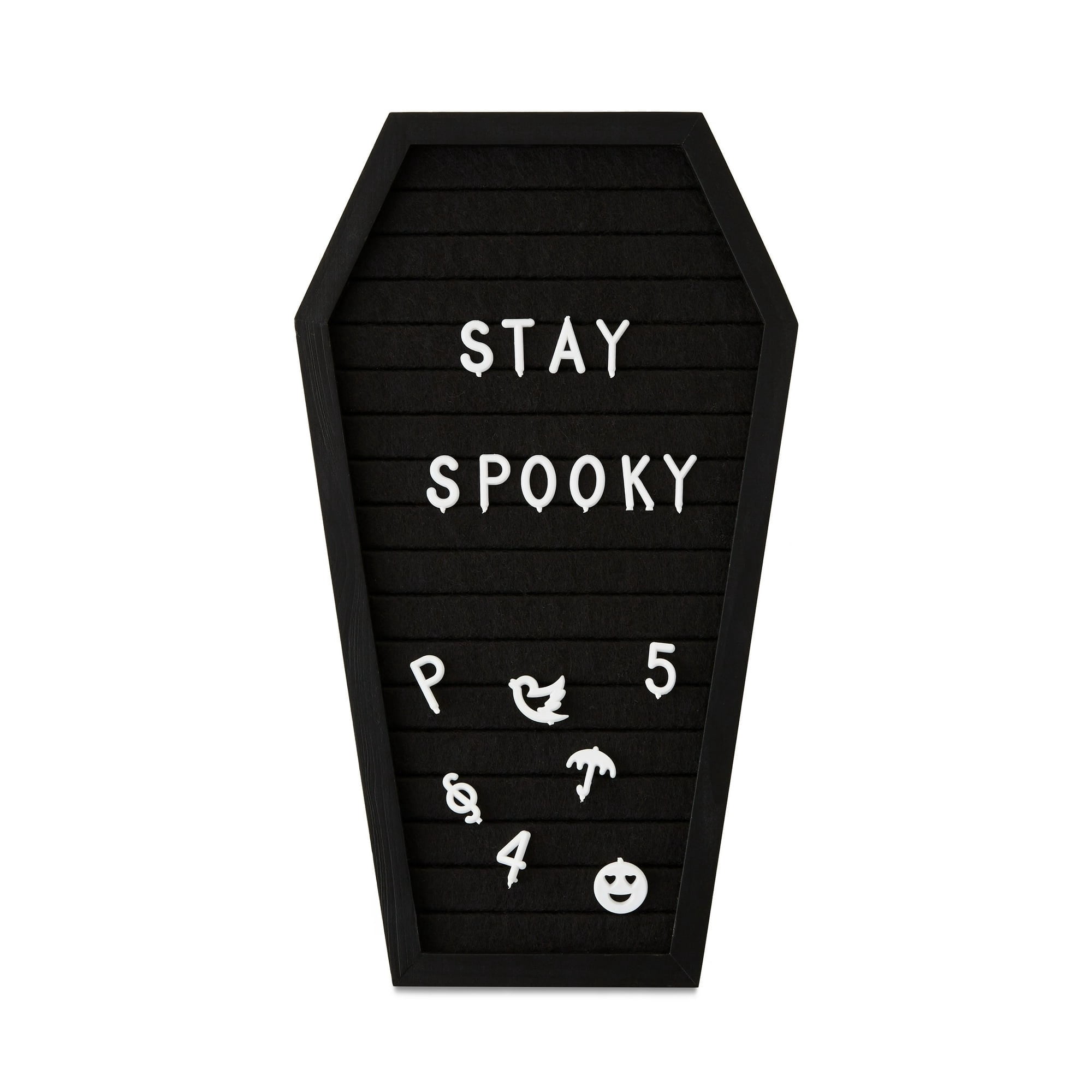 Coffin Letter Board Spooky Halloween Felt Message Board for Home Office ...