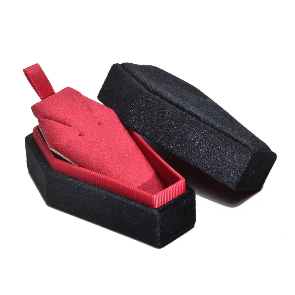 Coffin Shape Jewelry Display Box Portable Jewelry Box Necklace Earring ...