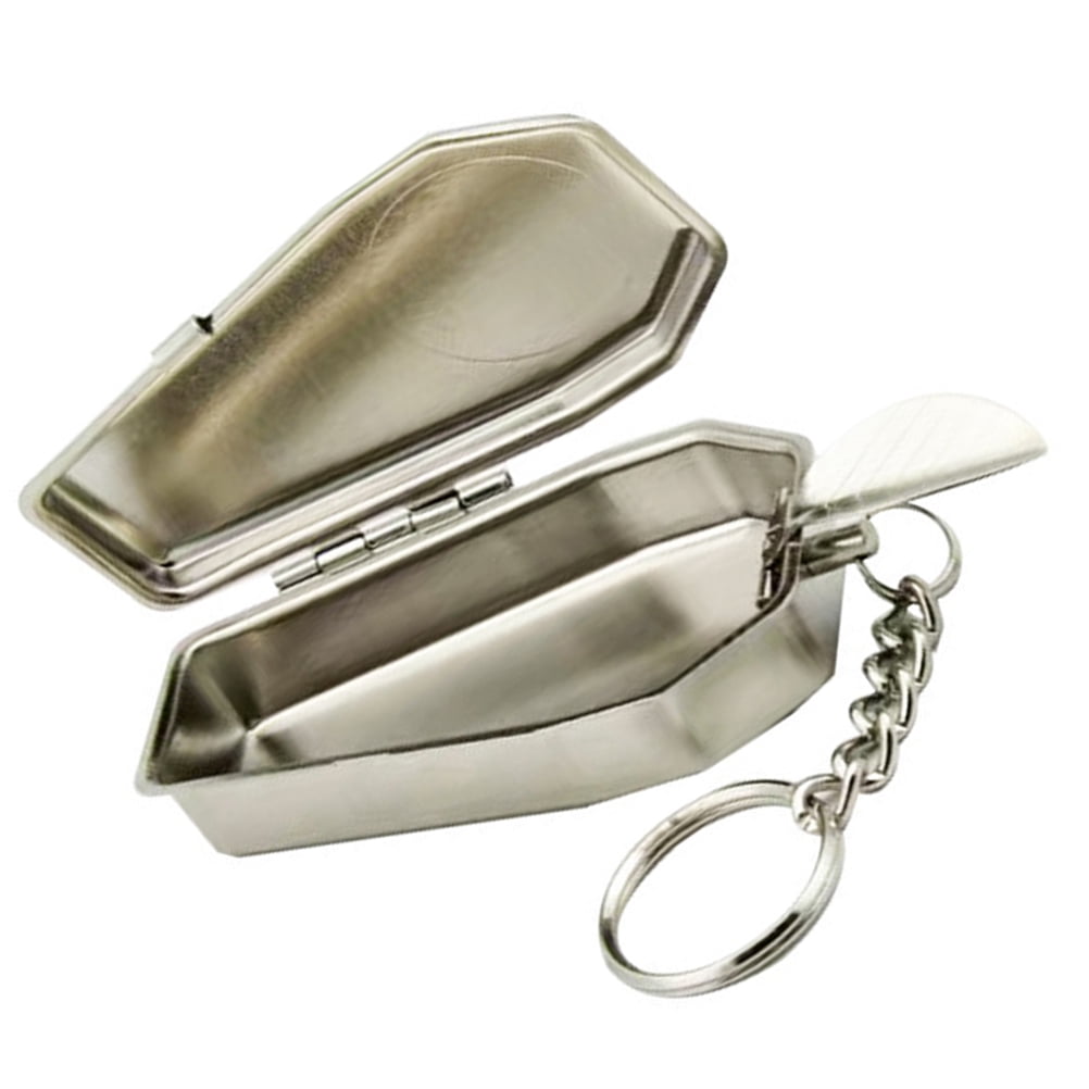 Coffin Shaped Keychain Metal Ashtray Portable Ashtray Decorative ...