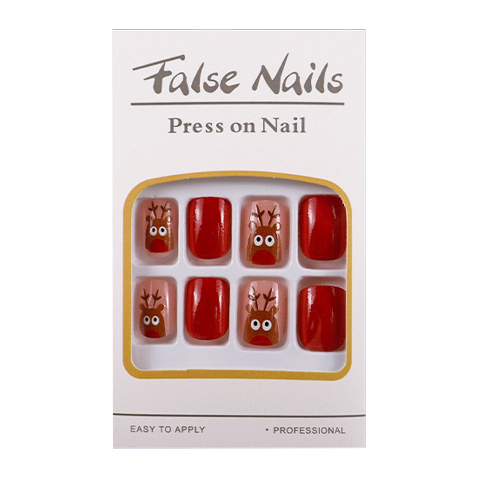 Coffin Shaped Press on Nails Medium Length Clear Nail Acrylic Coffin ...