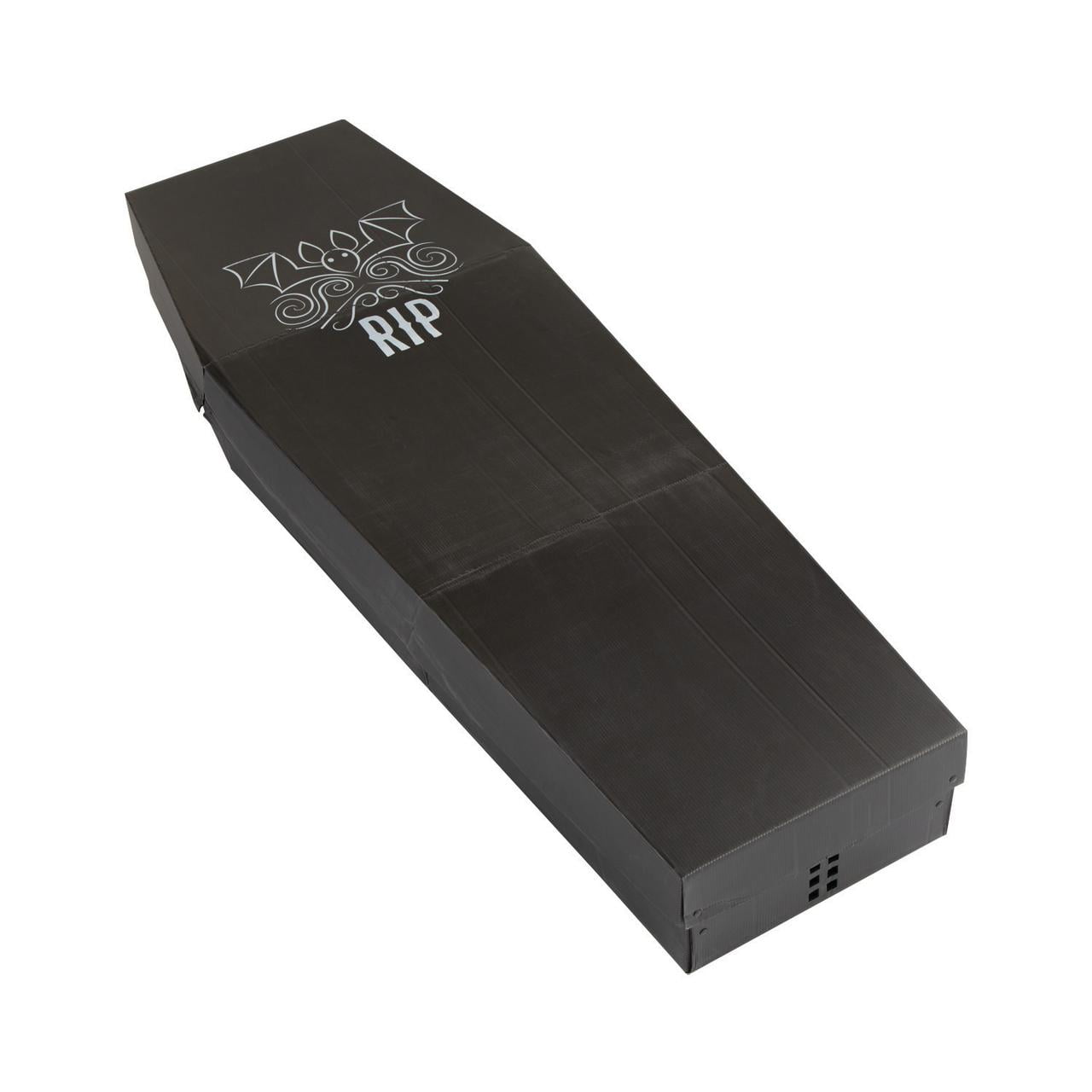 Life Size Outdoor Prop: Coffin Skeleton Box, Halloween Party Decor ...