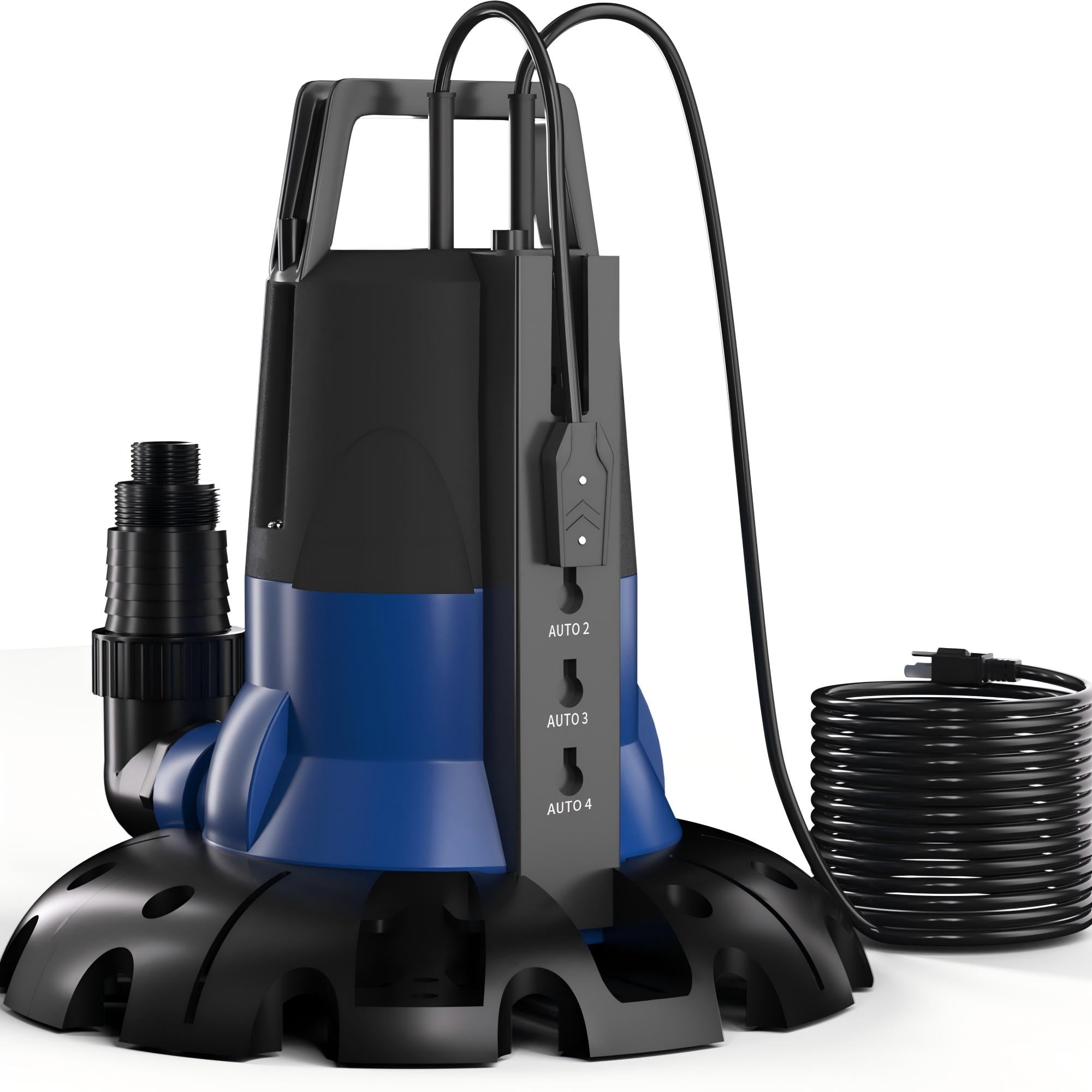 Cofiyard 1/2 HP Automatic Pool Cover Pump 3200 GPH Submersible Water ...