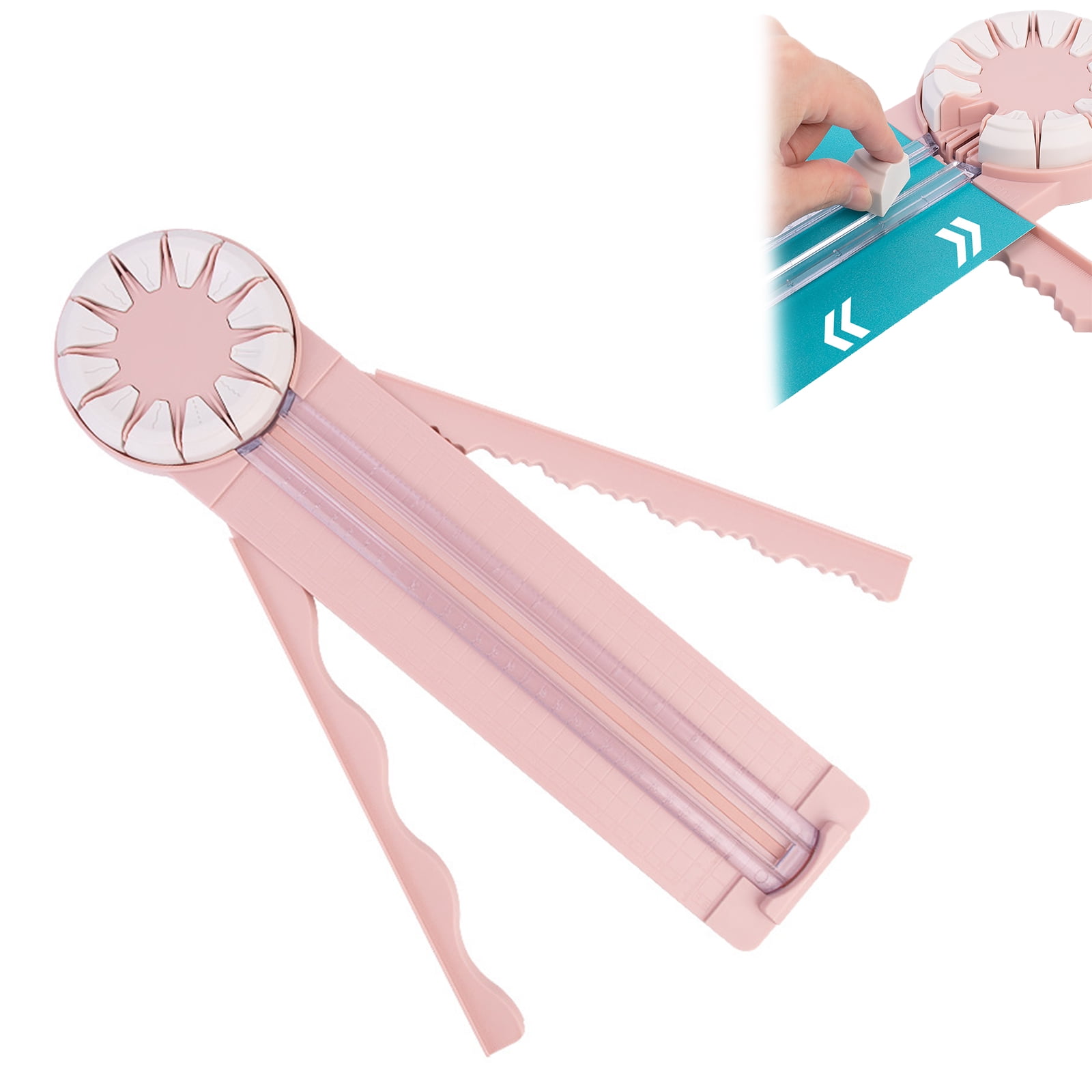 Cofpecialize Paper Craft Edge Cutter, 12 In 1 Craft Paper Edge Cutter ...