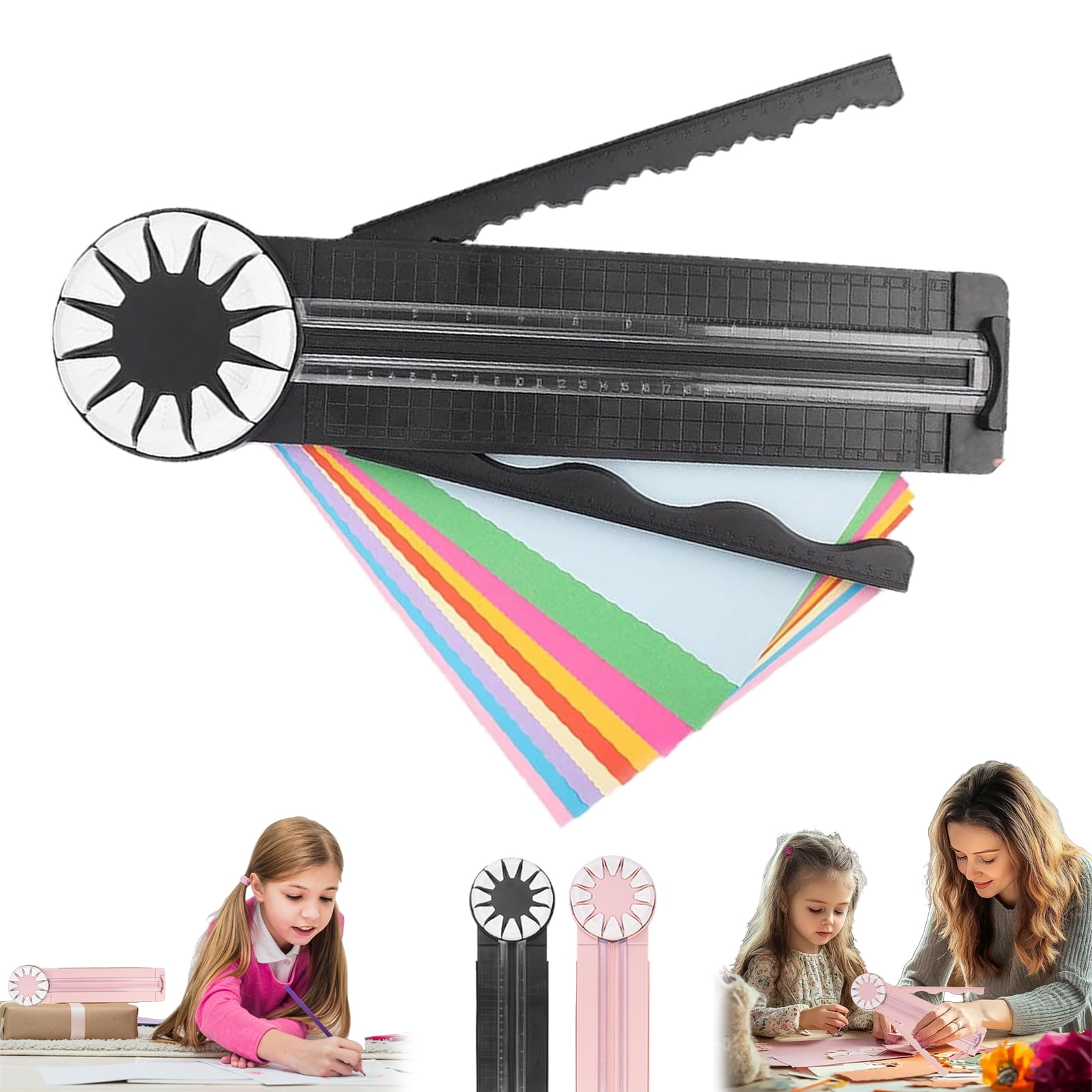 Cofpecialize Paper Craft Edge Cutter, 12 in 1 Paper Edge Cutter Crafts ...