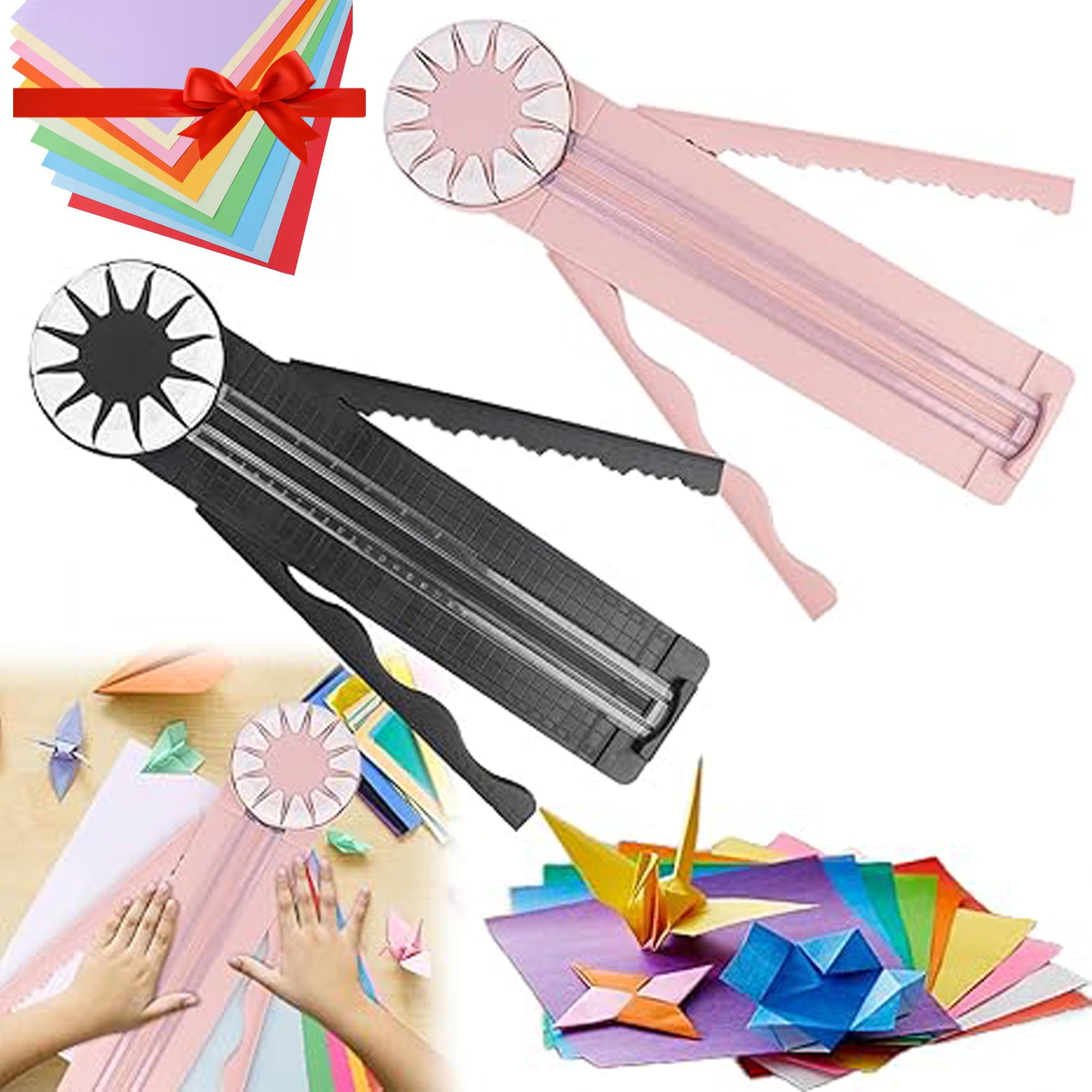 Cofpecialize Paper Craft Edge Cutter, 12 in 1 Paper Edge Cutter ...