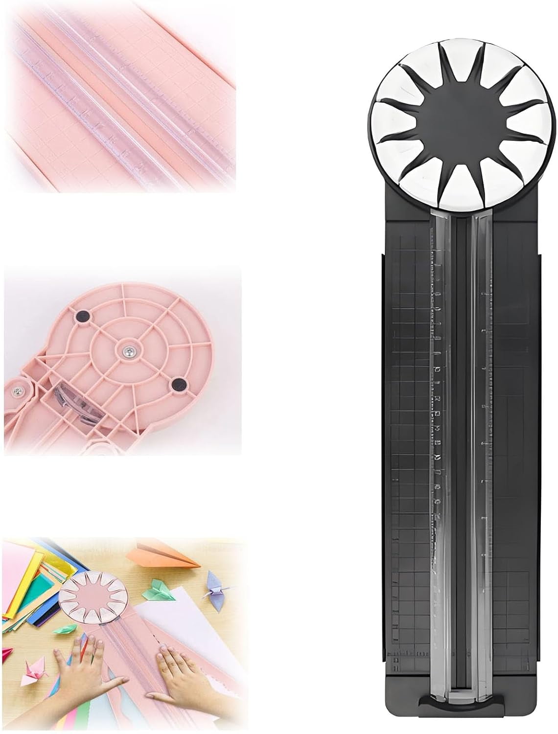 Cofpecialize Paper Craft Edge Cutter, 12 in 1 Rotary Paper Cutter with ...