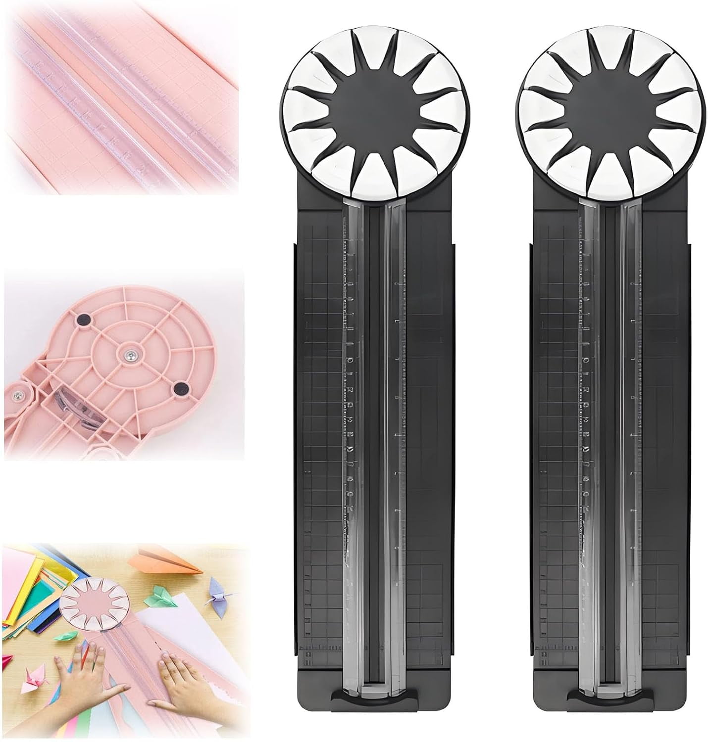 Cofpecialize Paper Craft Edge Cutter, 12 in 1 Rotary Paper Cutter with ...