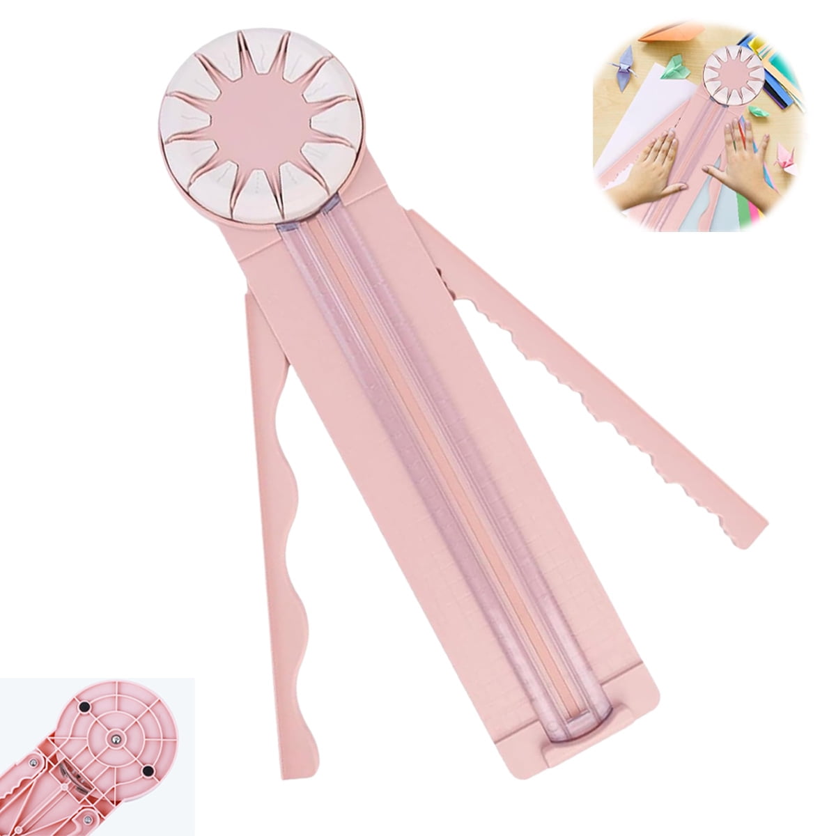 Cofpecialize Paper Craft Edge Cutter, 12 in 1 Rotary Paper Cutter with ...