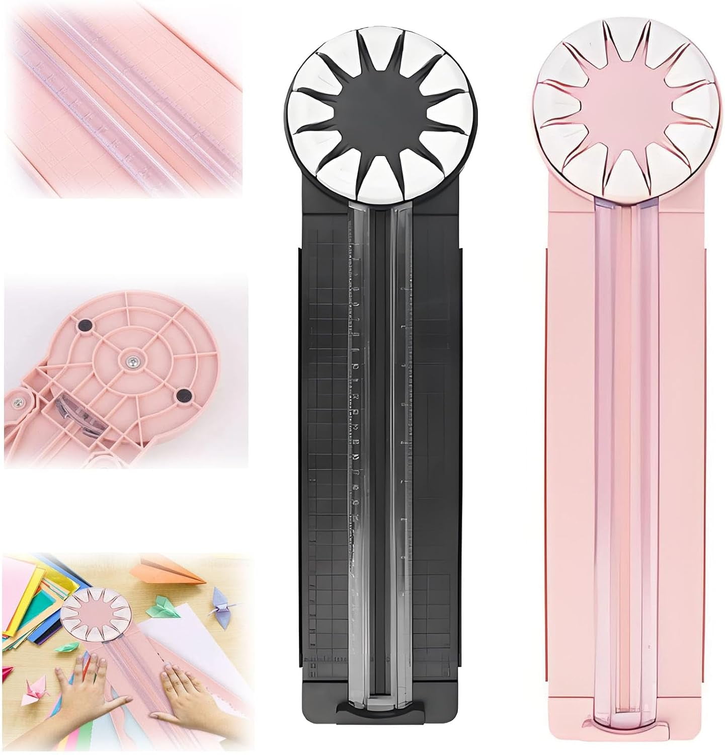 Cofpecialize Paper Craft Edge Cutter, 12 In 1 Rotary Paper Cutter With ...