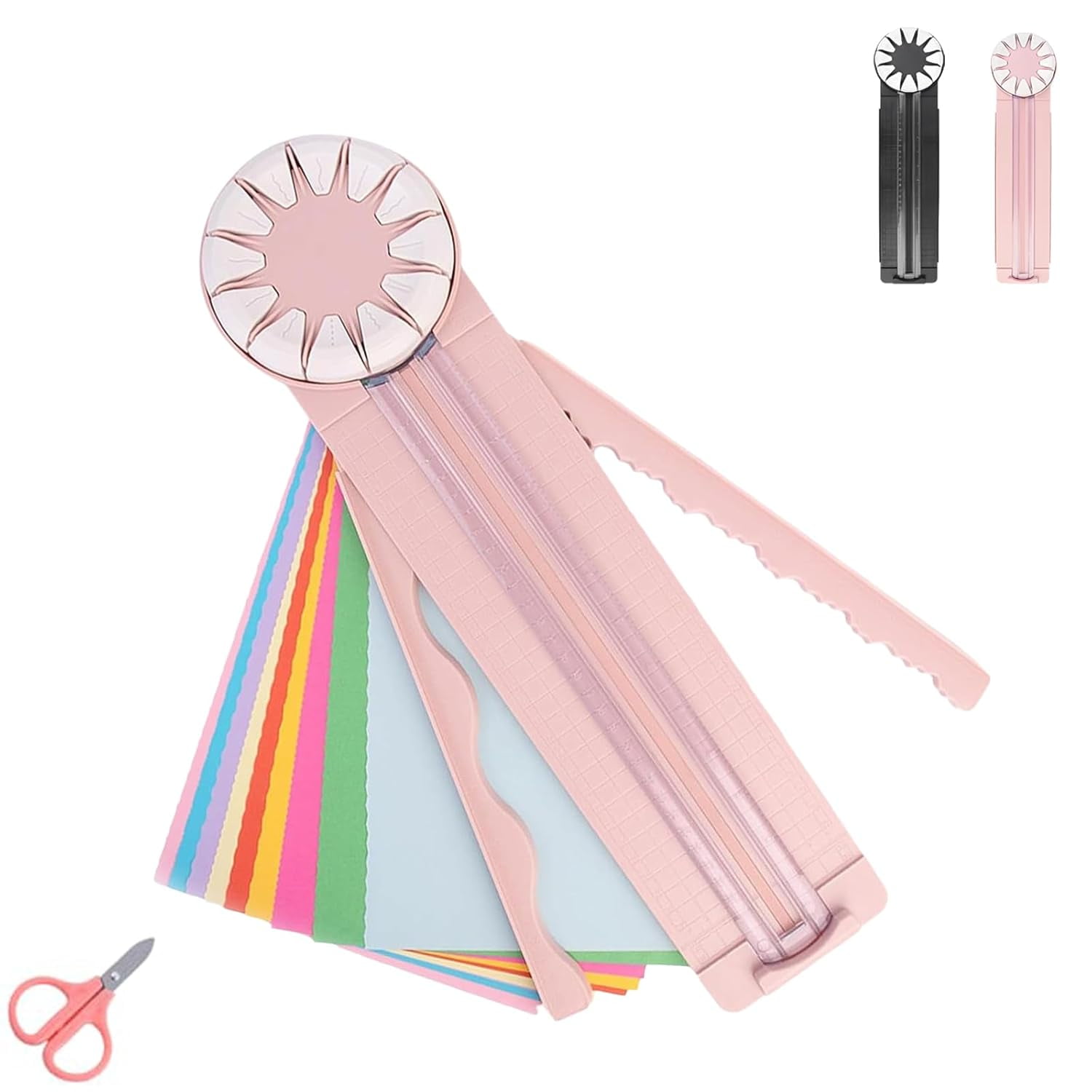 Cofpecialize Paper Craft Edge Cutter 12 in 1 Paper Edge Cutter with ...