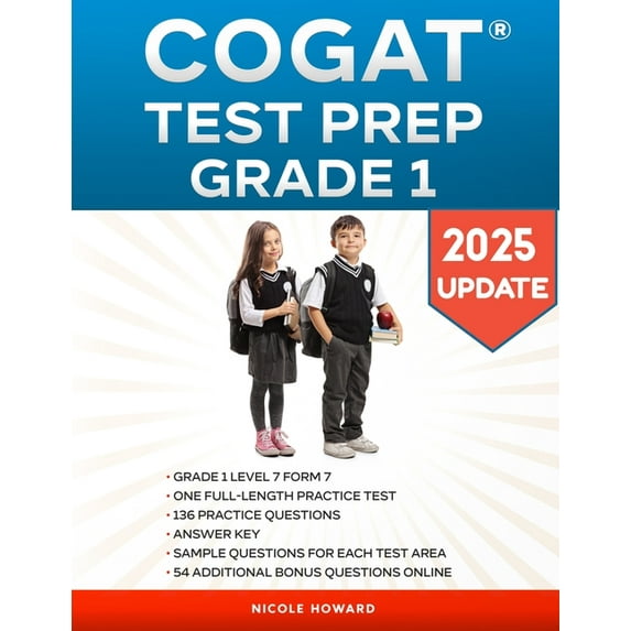 Gifted and Talented Test Prep Cogat(r) Test Prep Grade 1: Grade 1 ...