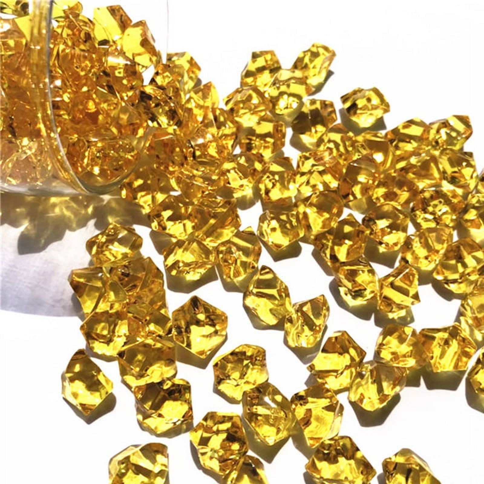 Cogfs 150 Pcs Acrylic Transparent Crystal Gem Stone Ice Rocks,Fake ...