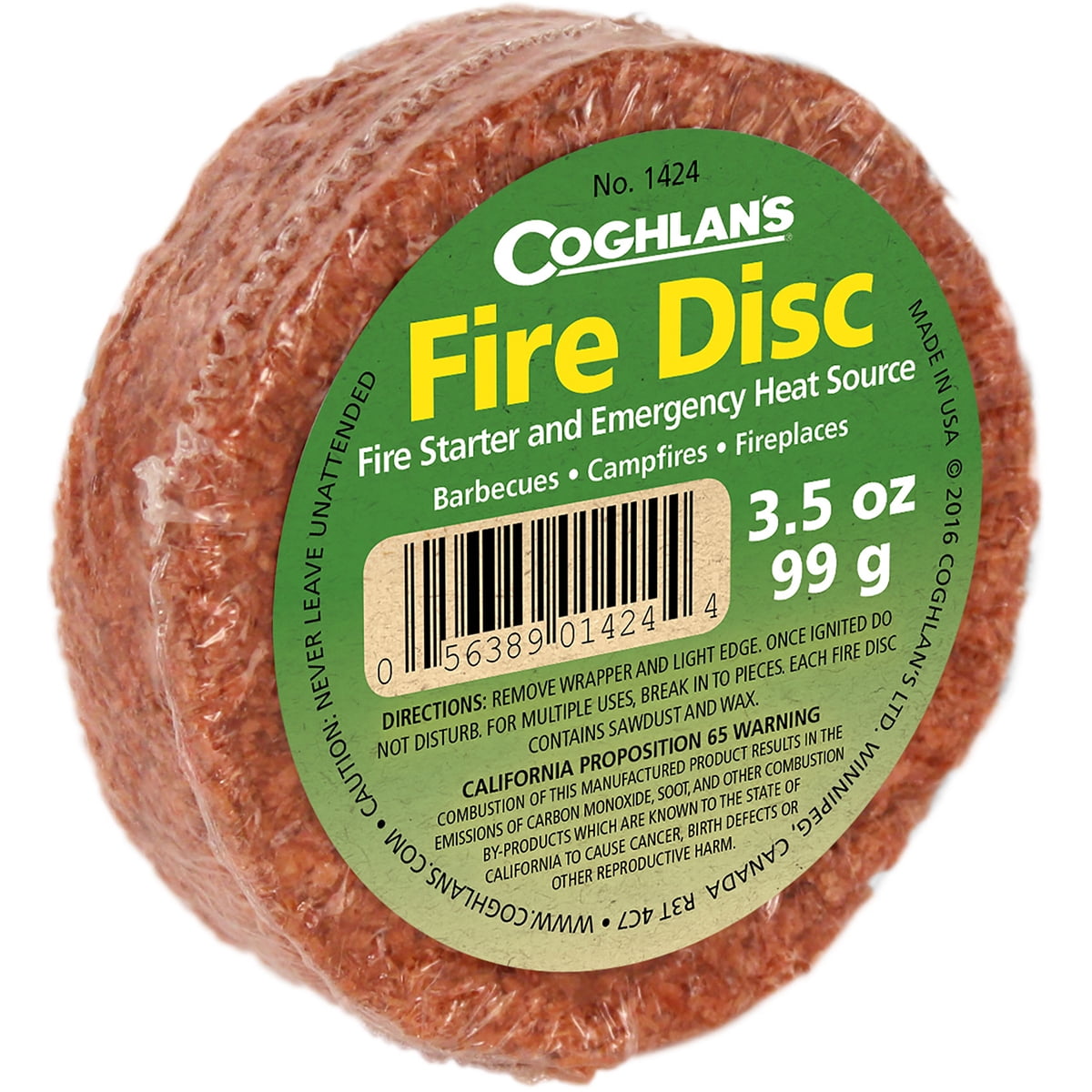 Coghlan'S® Fire Disc Fire Starter And Emergency Heat Source 3.5 Oz ...