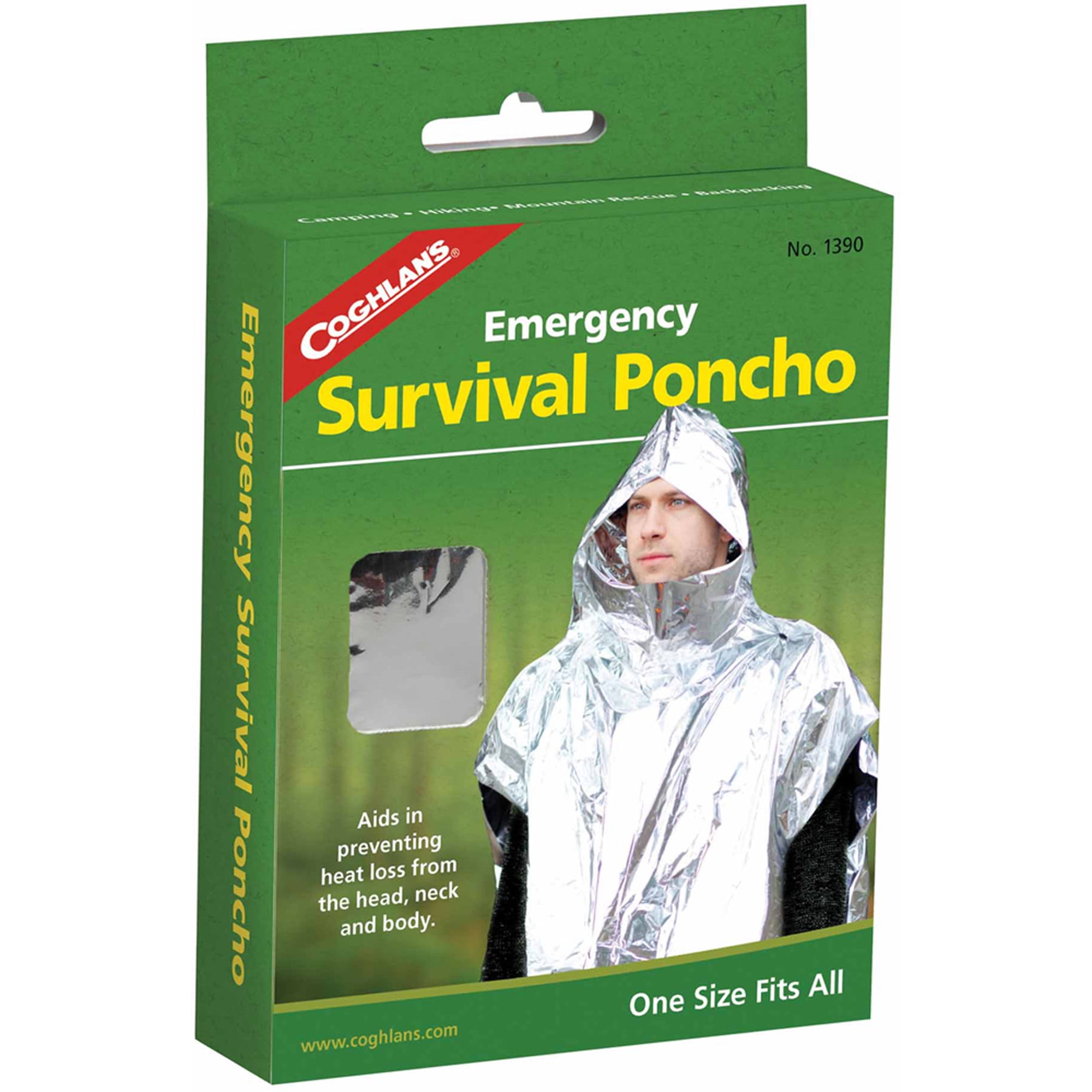 Coghlan's 1390 Emergency Survival Poncho - Walmart.com