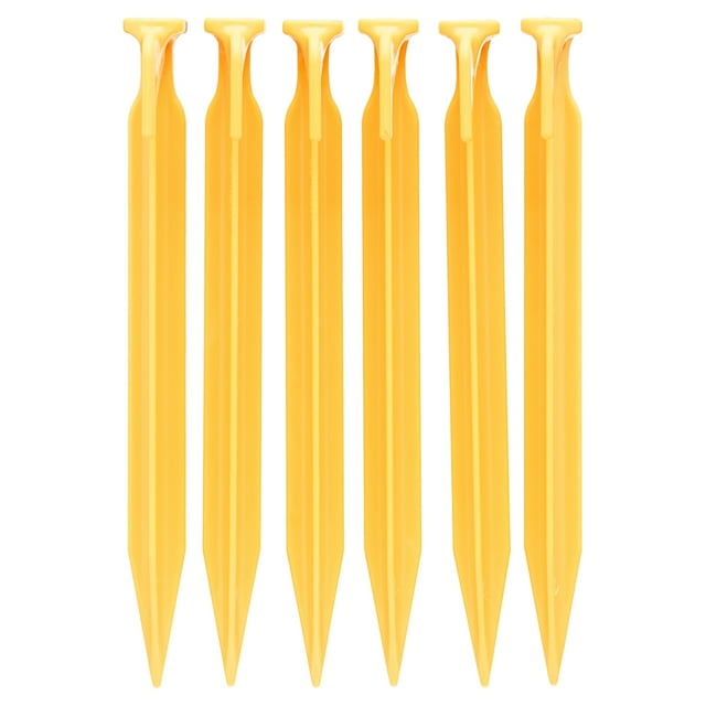 Coghlan's 9" ABS Plastic Tent Pegs - 6 Pack with No-Slip Hook, Secure ...