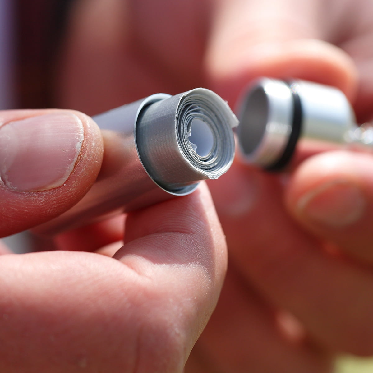 Coghlan's Aluminum Capsule with Carabiner, Watertight Seal - Small .8 x ...