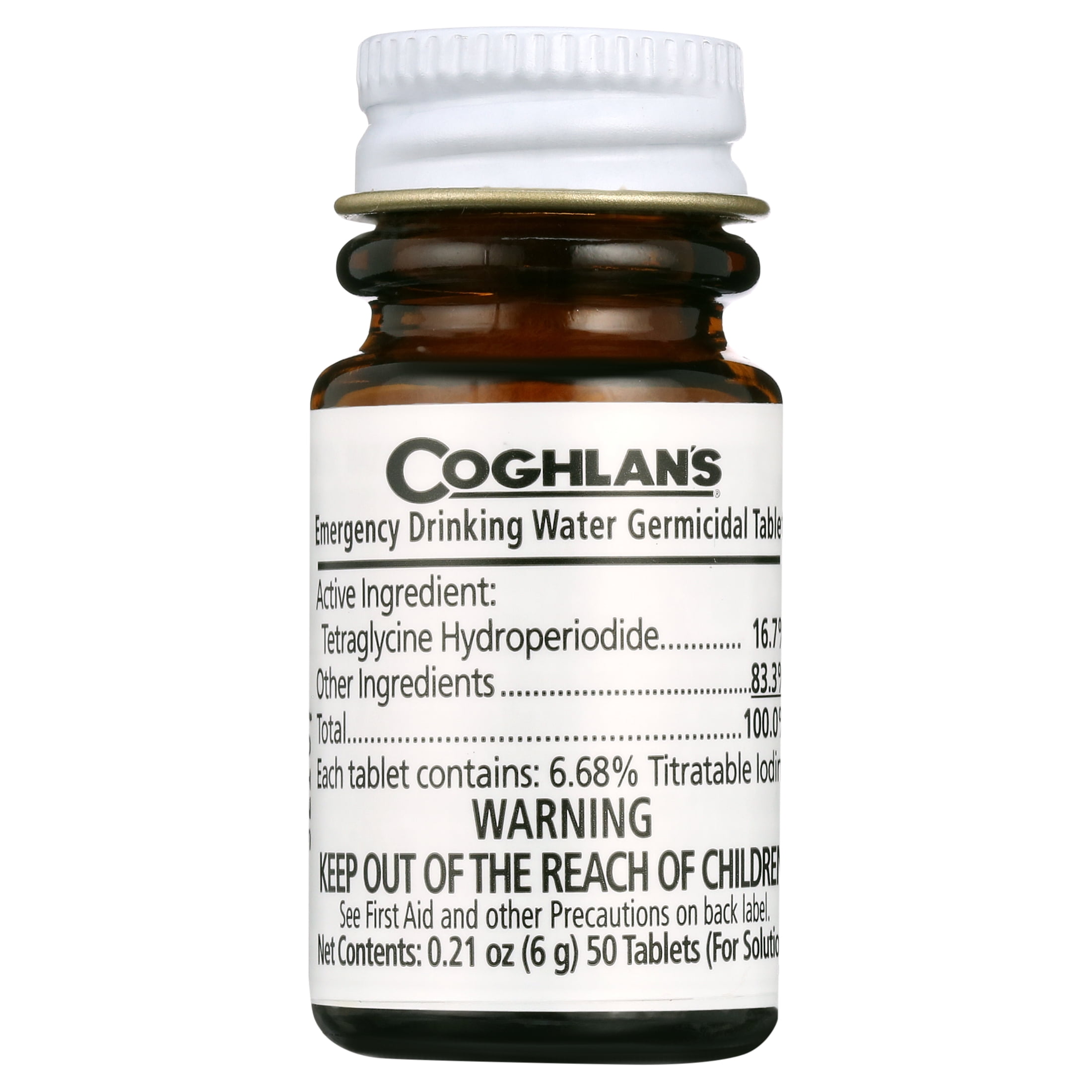 Coghlan's Emergency Drinking Water Germicidal Tablets - 50 Tablets ...
