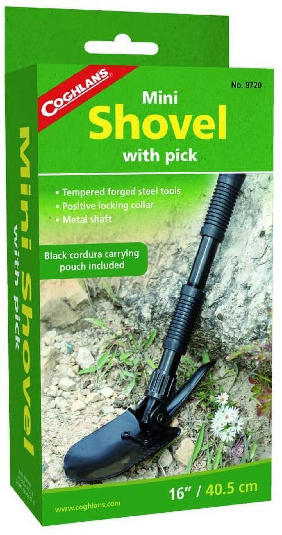 Coghlan's Folding Mini Shovel with Pick - Foldable Metal Tool - 16 in ...