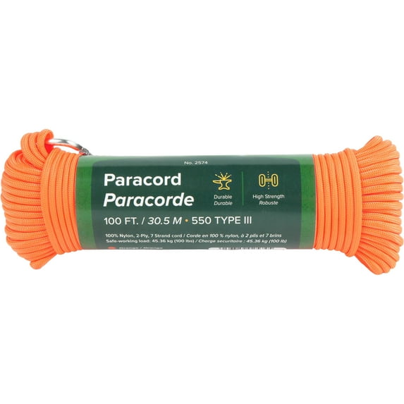 Coghlan's Paracord, 100 Ft - Walmart.com