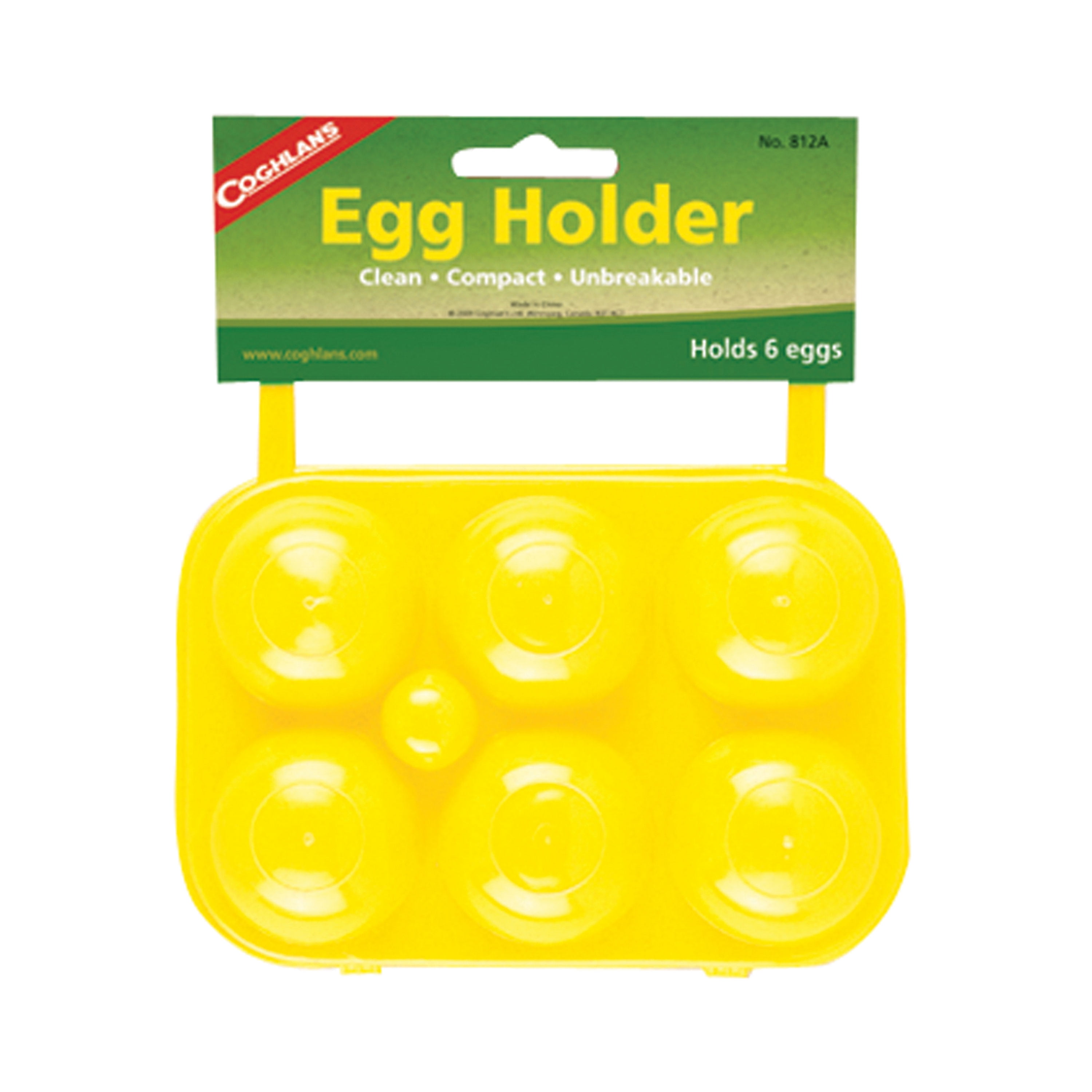 Coghlan's, Food Storage Container, 6-egg capacity, Yellow plastic ...