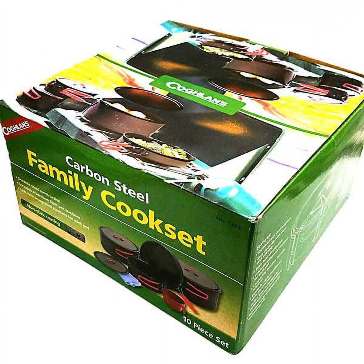 Coghlans Non-Stick Family Cook Set Carbon Steel W/Carry Bag - Walmart.com