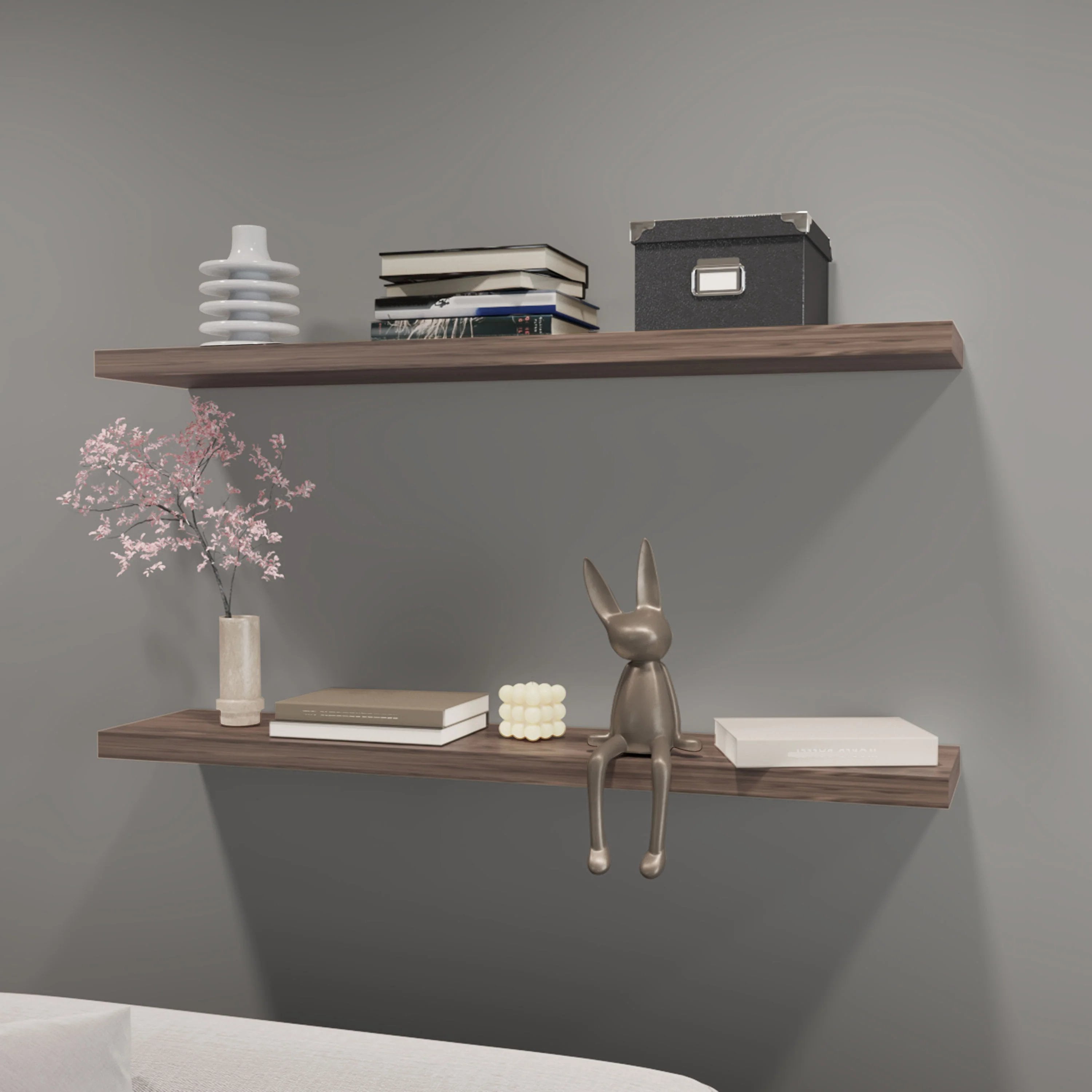 Cognac Floating Shelf,Cognac Particle Board Furniture Primary Living ...