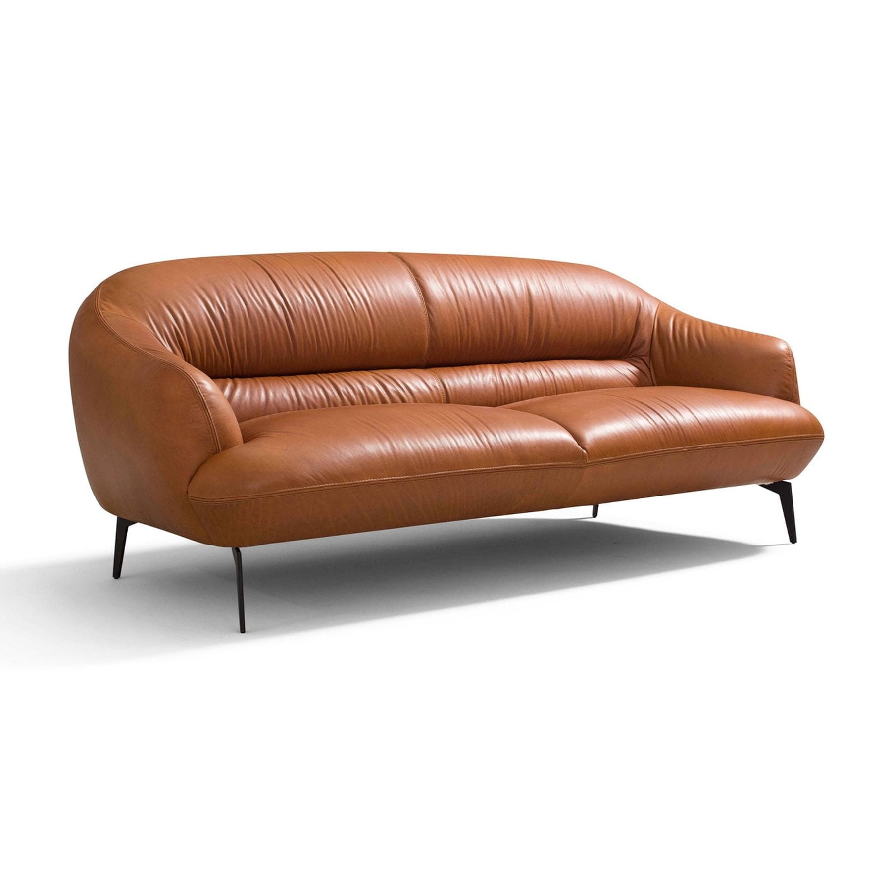 Cognac Leather, 17" Seat Height - Offers Comfortable Sitting Posture ...