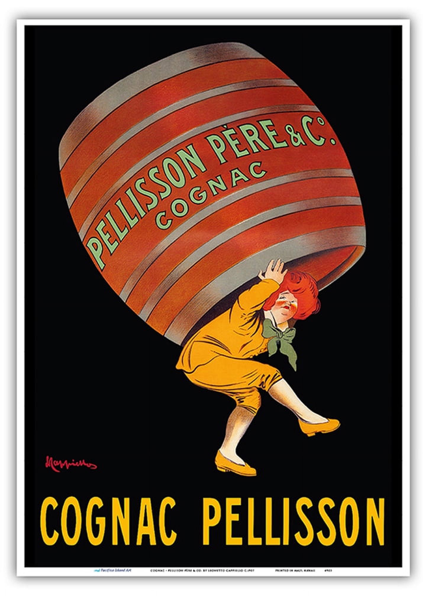 Cognac - Pellisson Cognac Père et Fils Co. - Vintage French Advertising ...