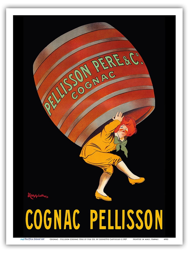 Cognac - Pellisson Cognac Père et Fils Co. - Vintage French Advertising ...