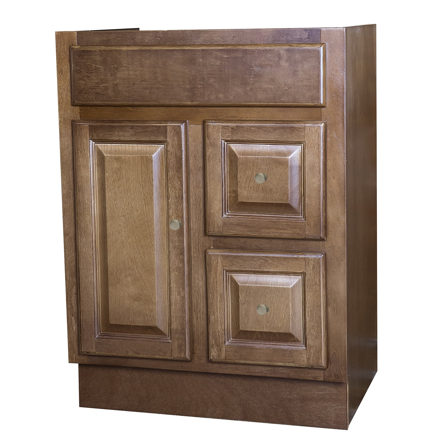 Cognac bathroom vanity 24"x18" with drawers - Walmart.com