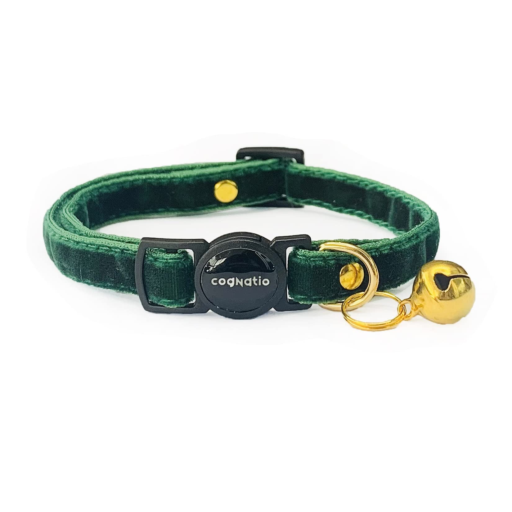 Cognatio Safety Quick Release Cat Collars,Double Velvet with Bell ...