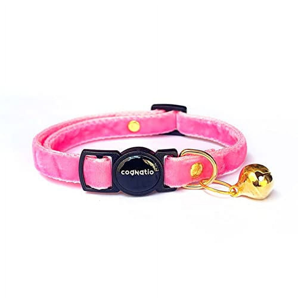 Cognatio Safety Quick Release Cat Collars,Double Velvet with Bell ...