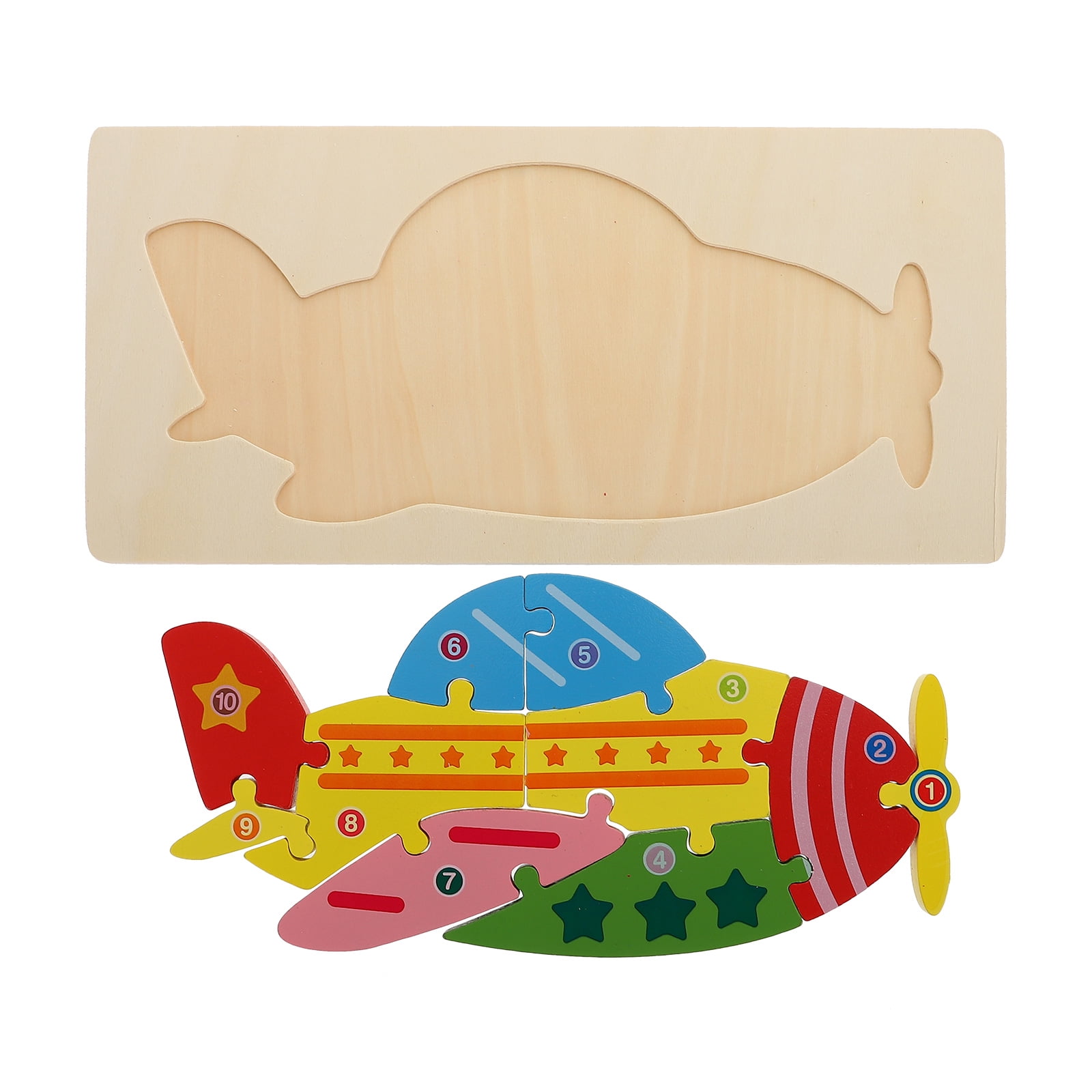 Cognitive Three-dimensional Puzzle Cartoon Kids Competence Toy Toddler ...