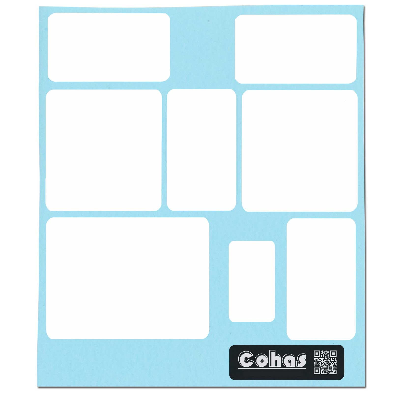 Cohas Contemporary OXO POP Container White Matte Labels, No Marker, 56 ...