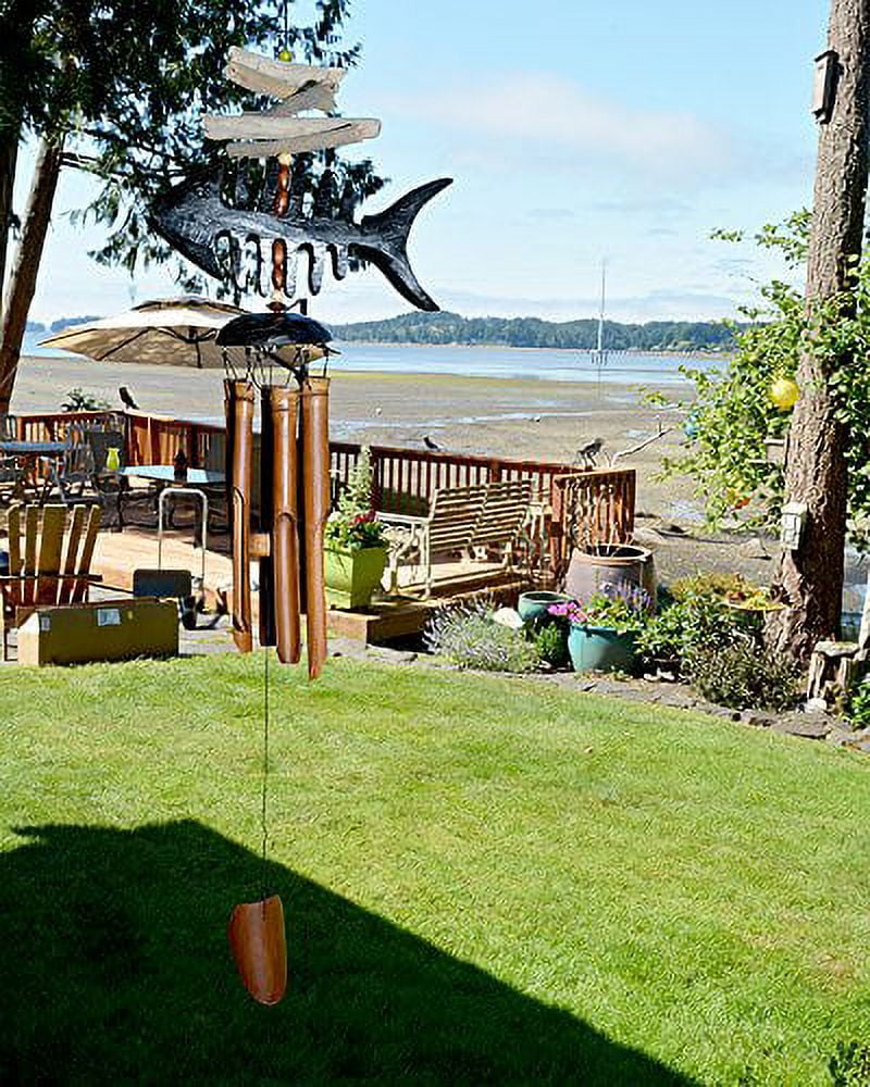 Cohasset 109 Single Bone Fish Bamboo Wind Chime - Walmart.com