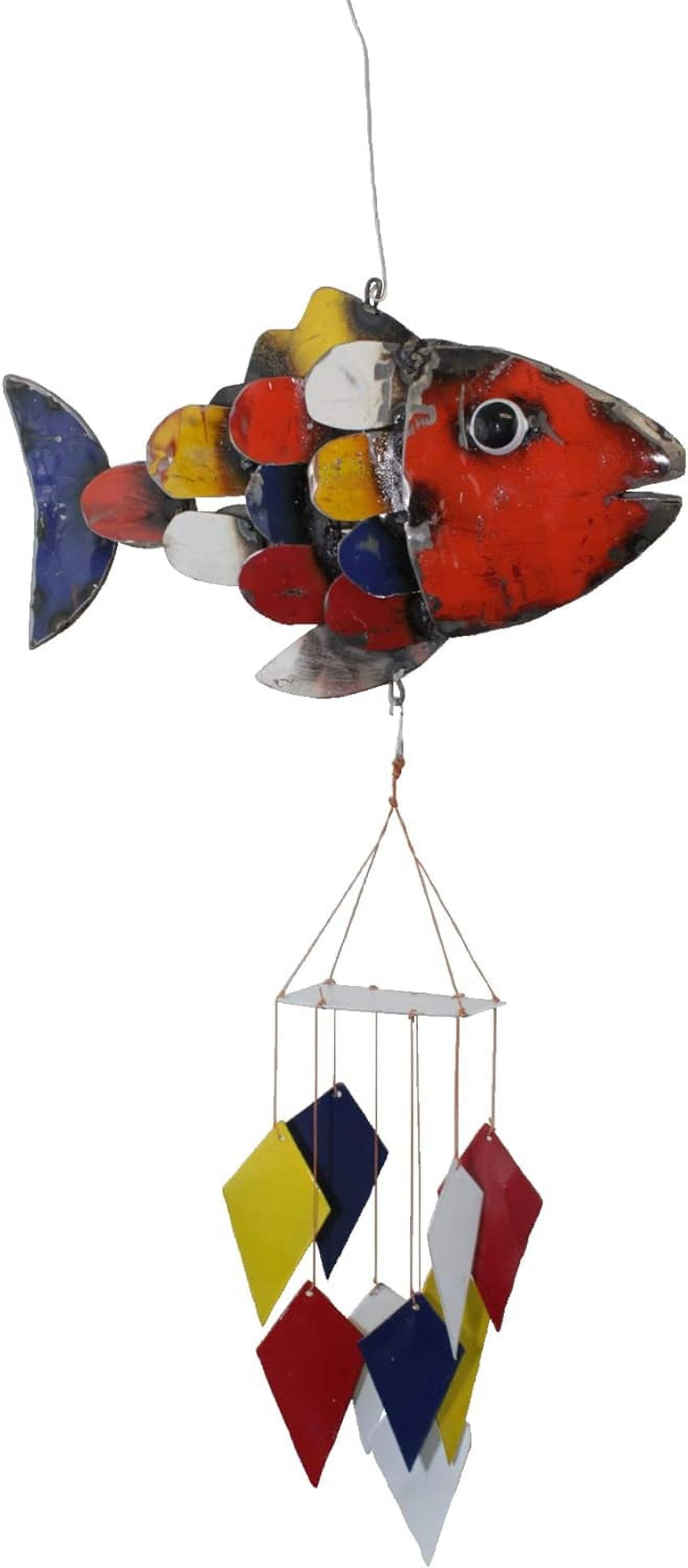 Cohasset Upcycled Oil Drum Wind Chime - Fish Gifts and Garden ...