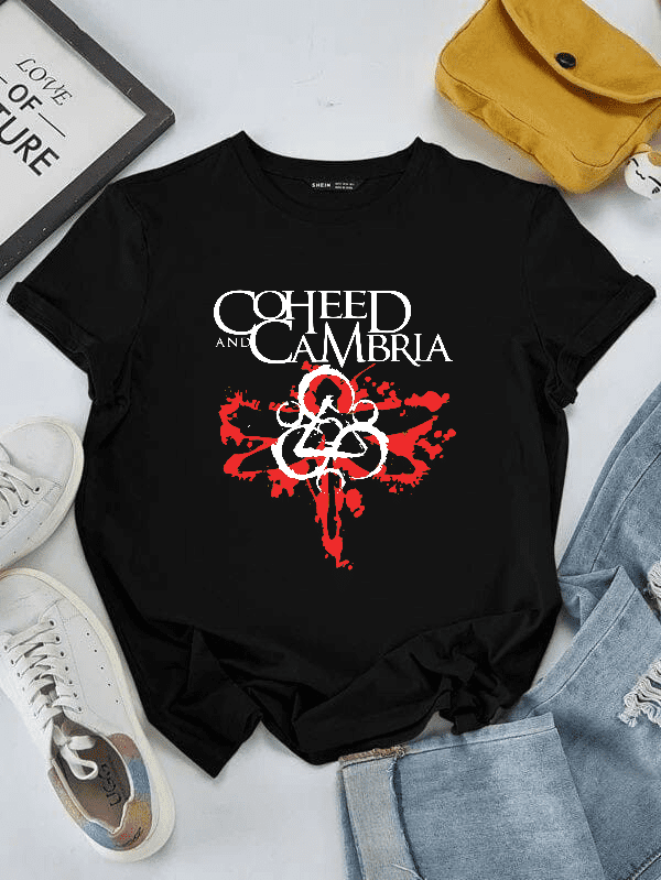 Coheed And Cambria Band Short Sleeve Music Fan Graphic Art Unisex T ...